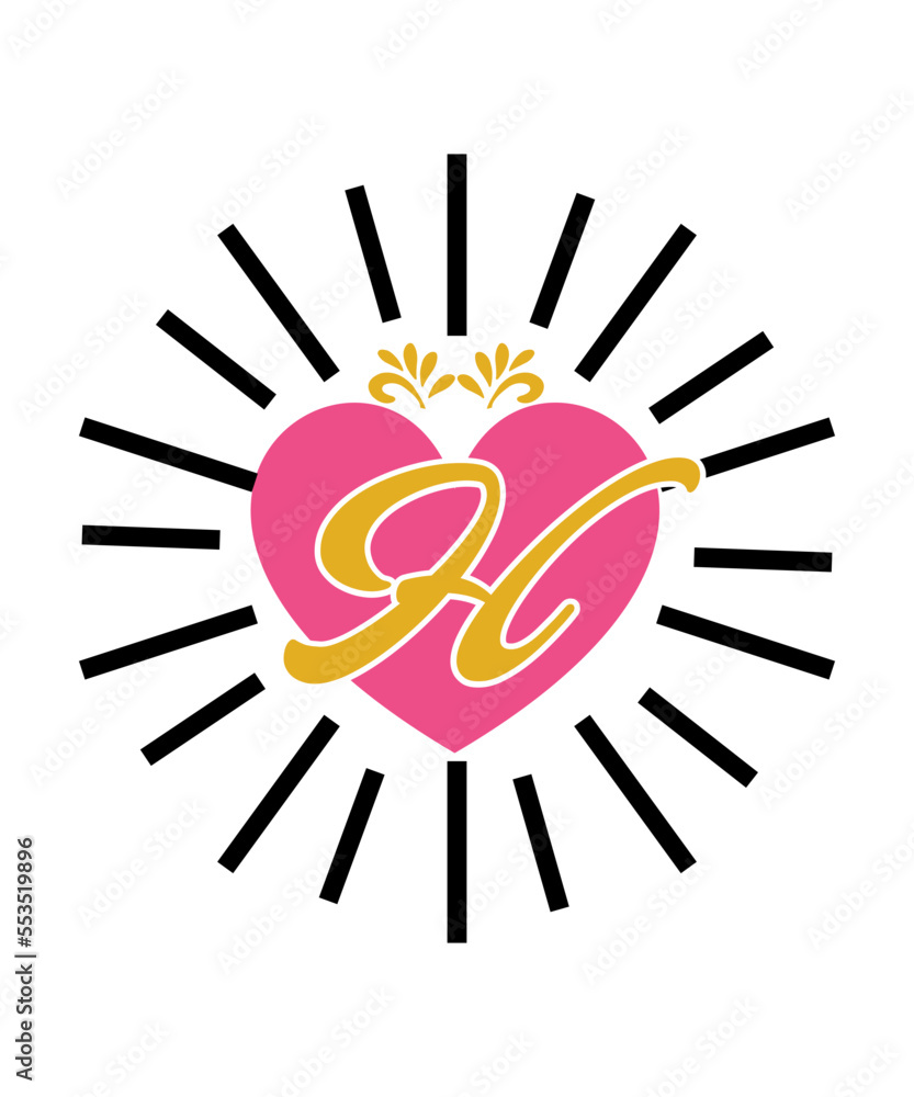 Monogram SVG Bundle, Last Name Svg, Initial Monogram Svg, Flourish ...