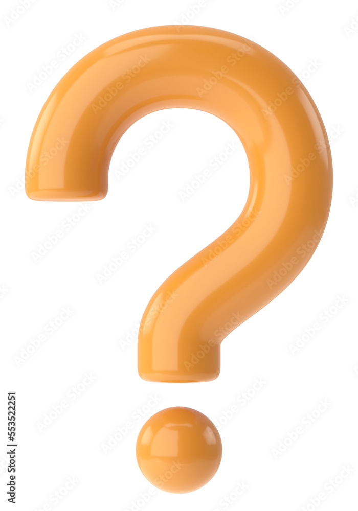 Question mark sign. 3D question mark. Stock Illustration | Adobe Stock