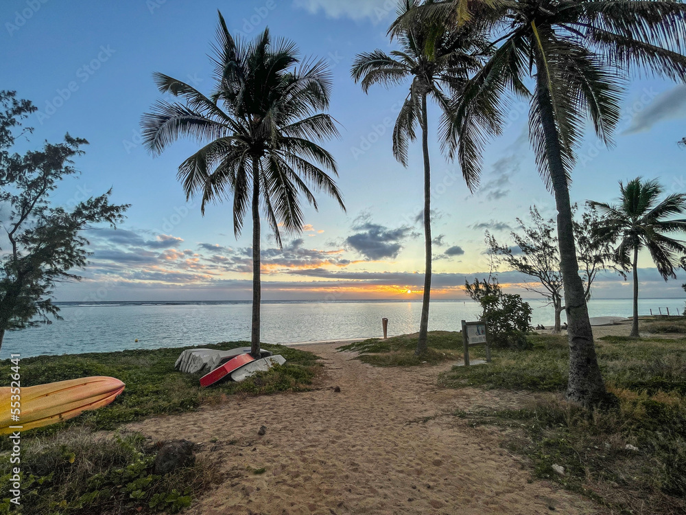 Plage de trou d'eau à la Réunion Stock Photo | Adobe Stock