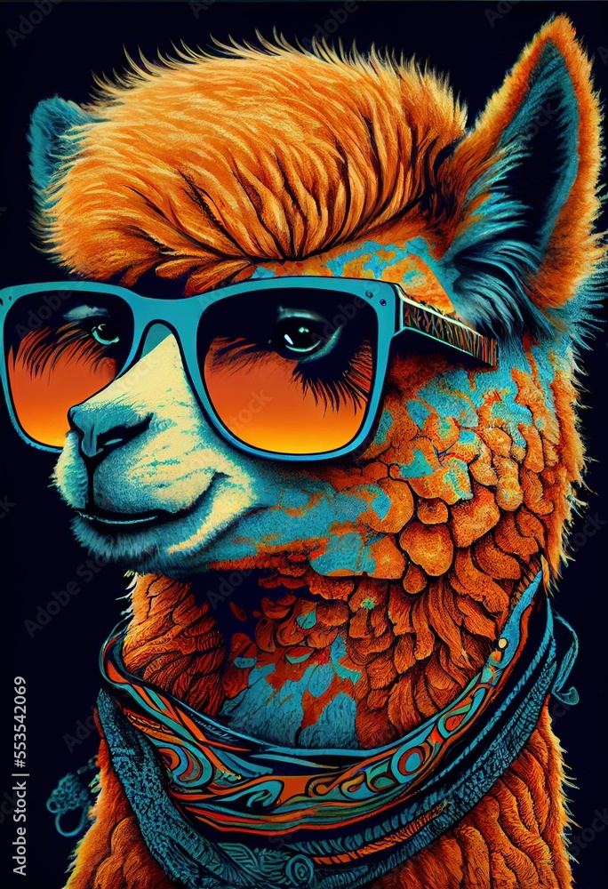 Groovy Animals Stock Illustration | Adobe Stock