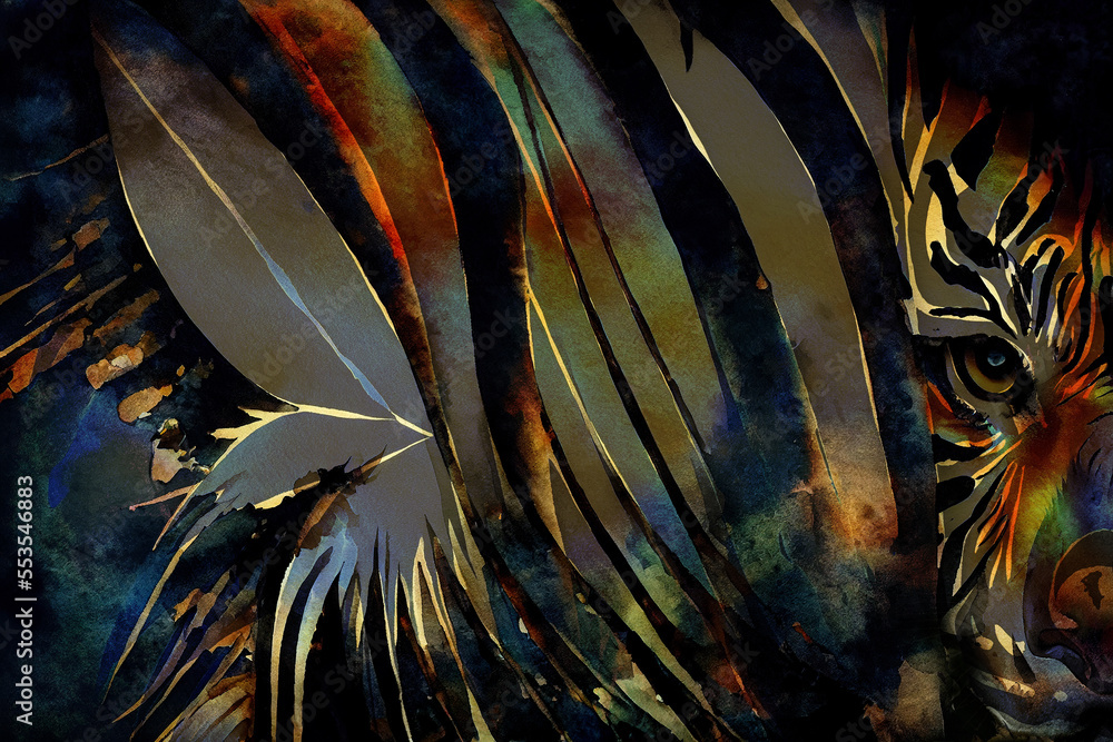 Hd Abstract Tiger Wallpaper