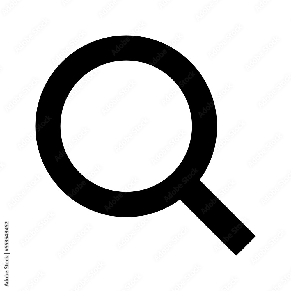 magnifying glass icon Transparent png Stock Illustration | Adobe Stock