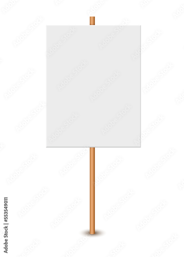 Picket sign, demonstration banners, public transparency, protest ...