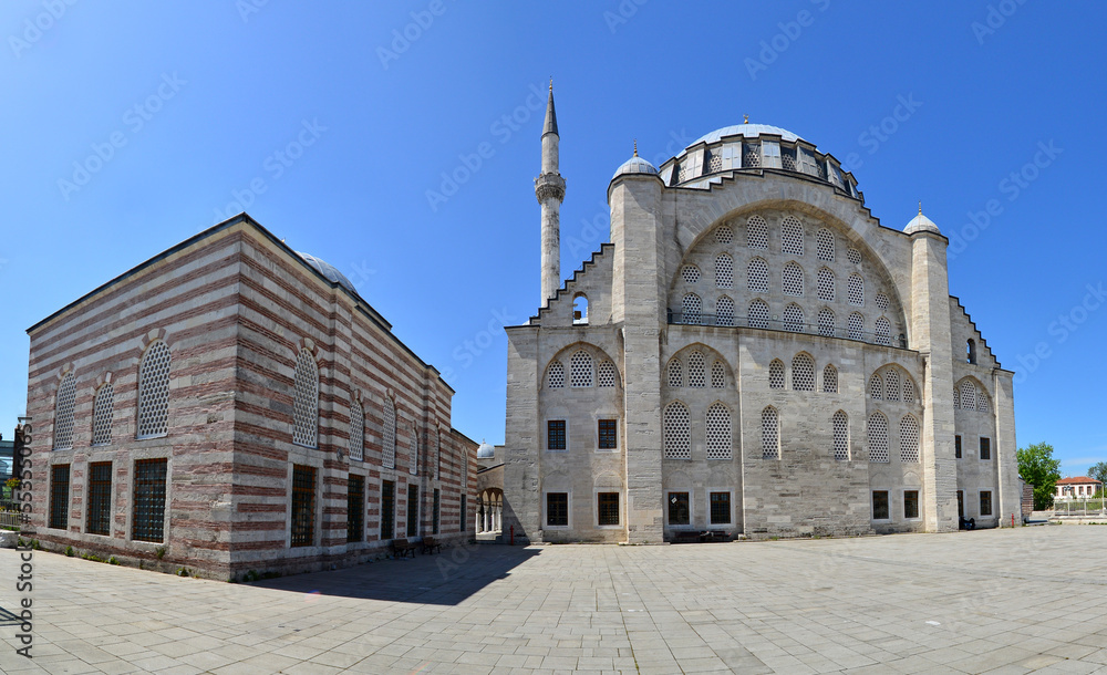 Mihrimah Sultan Mosque and Complex, located in Edirnekapı district of ...