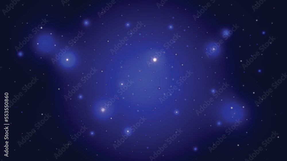Blue background with stars Design Template Stock Vector | Adobe Stock