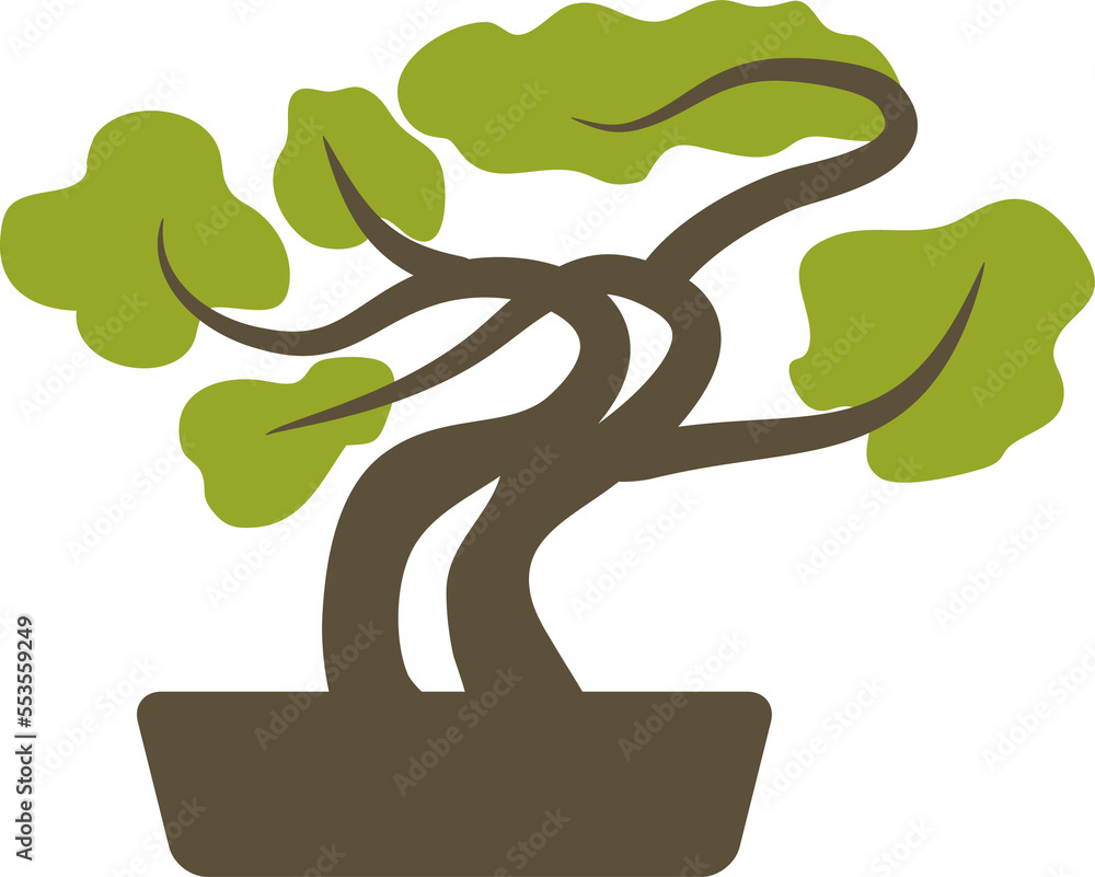Bonsai tree icon Stock Illustration | Adobe Stock