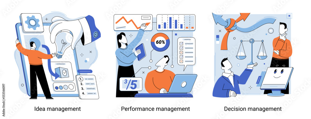 Idea management, performance operation. Grow new idea, project ...