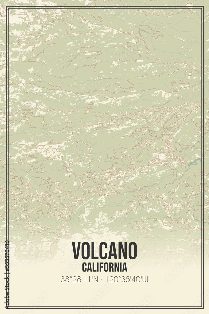 Volcano City Ca Map