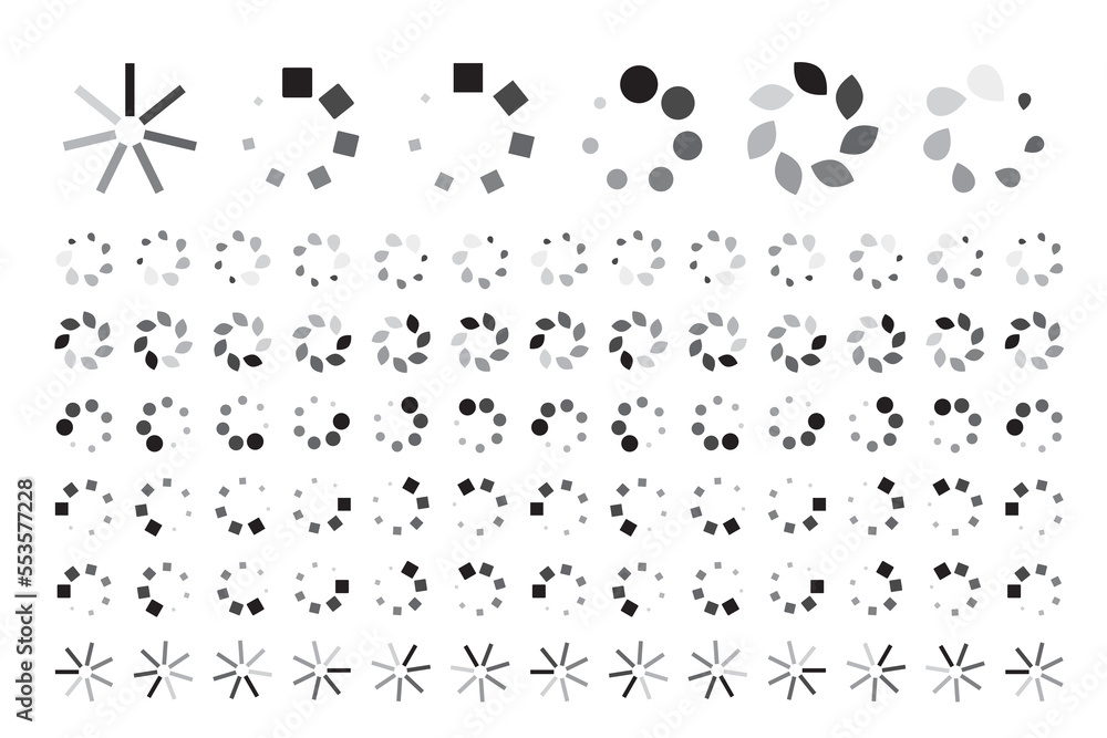 Download Progress Icon, Loading Round Symbol Collection, Downloading ...