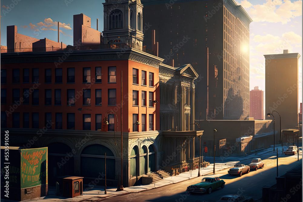 Abandoned City - Commercial District - Urban Concept Art Illustration ...