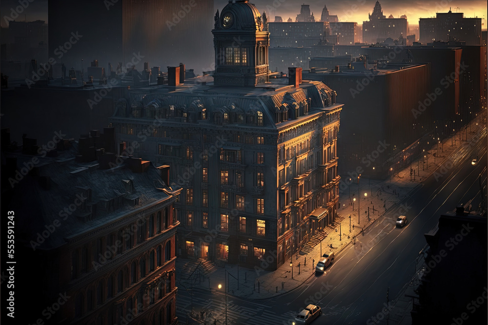 Abandoned City - Cultural District - Urban Concept Art Illustration of ...