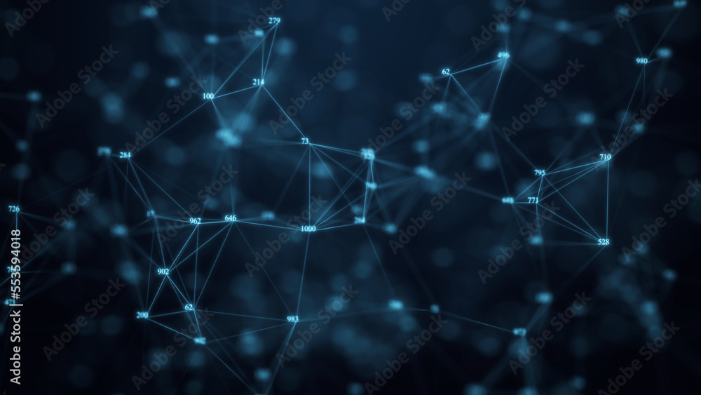 The concept of network connectivity. Virtual reality illustration ...