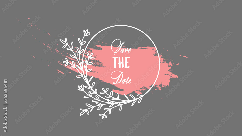 Decorative Wedding Titles Stock Template | Adobe Stock