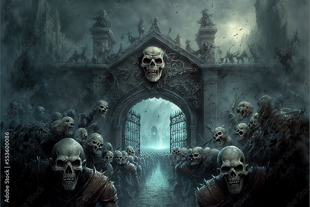 The army of the undear, , the gates of hell, Generative AI, Generative ...