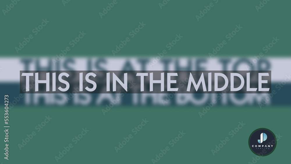 Split Title Overlay Stock Template | Adobe Stock