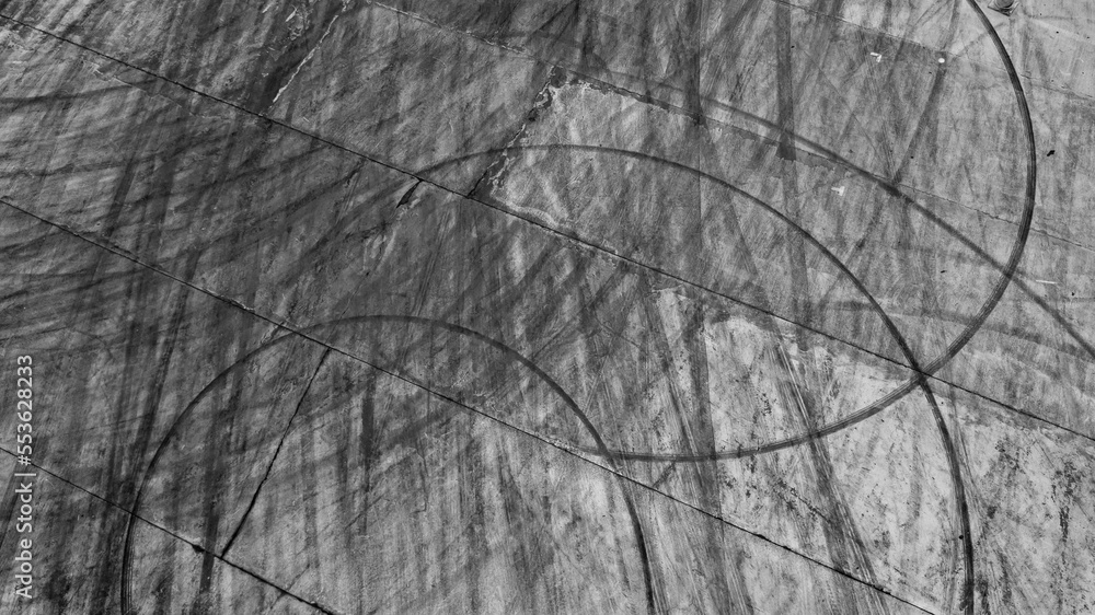 Tire tracks texture and background, Asphalt texture with line and tire ...