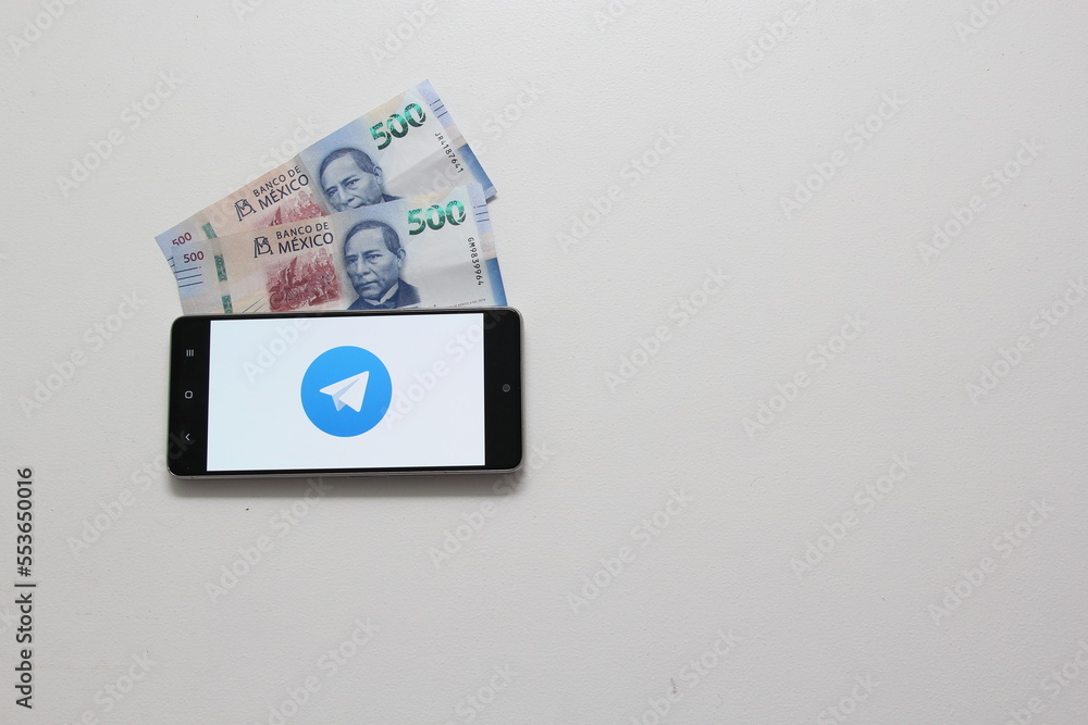 Mexico City, Mexico - Nov 9 2022: Telegram Premium Messaging App ...