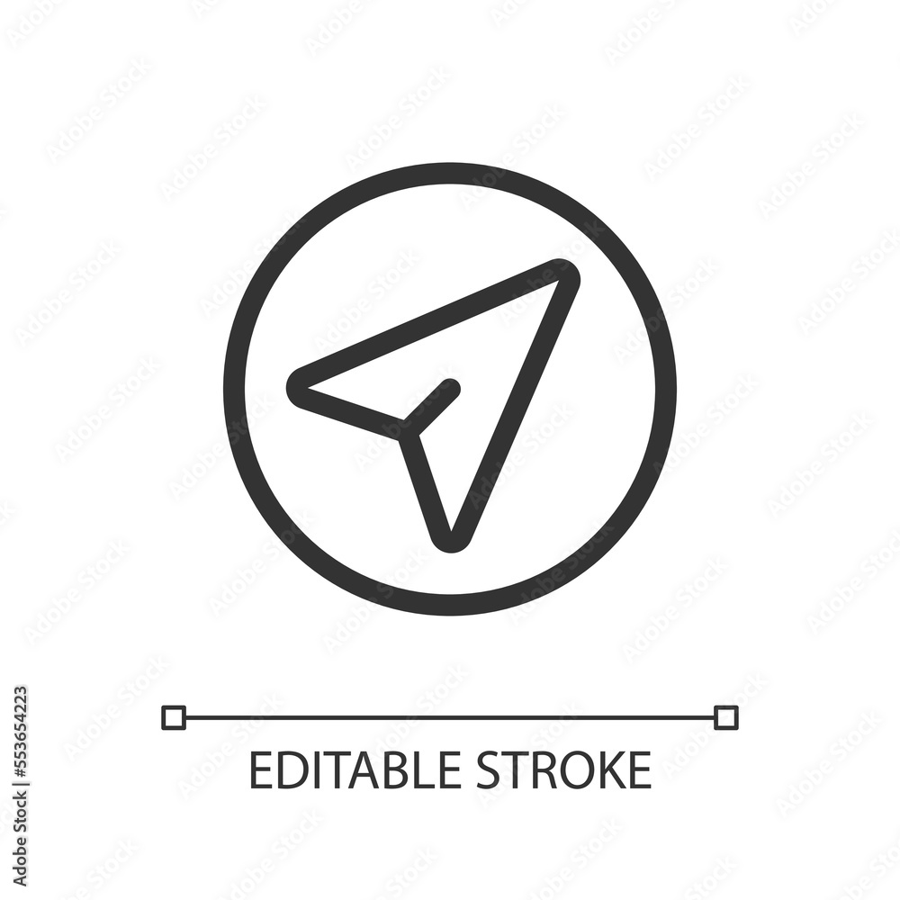 Navigation Pointer Pixel Perfect Linear Ui Icon Gps Cursor Tracking Location On Map Gui Ux