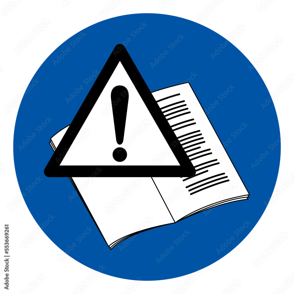 Read Operator's Manual Symbol Sign,Vector Illustration, Isolated On ... Read Operator's Manual Symbol Sign,Vector Illustration, Isolated On ...