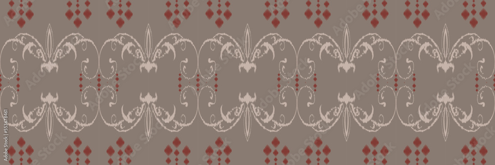 Batik Textile Filipino ikat seamless pattern digital vector design for ...