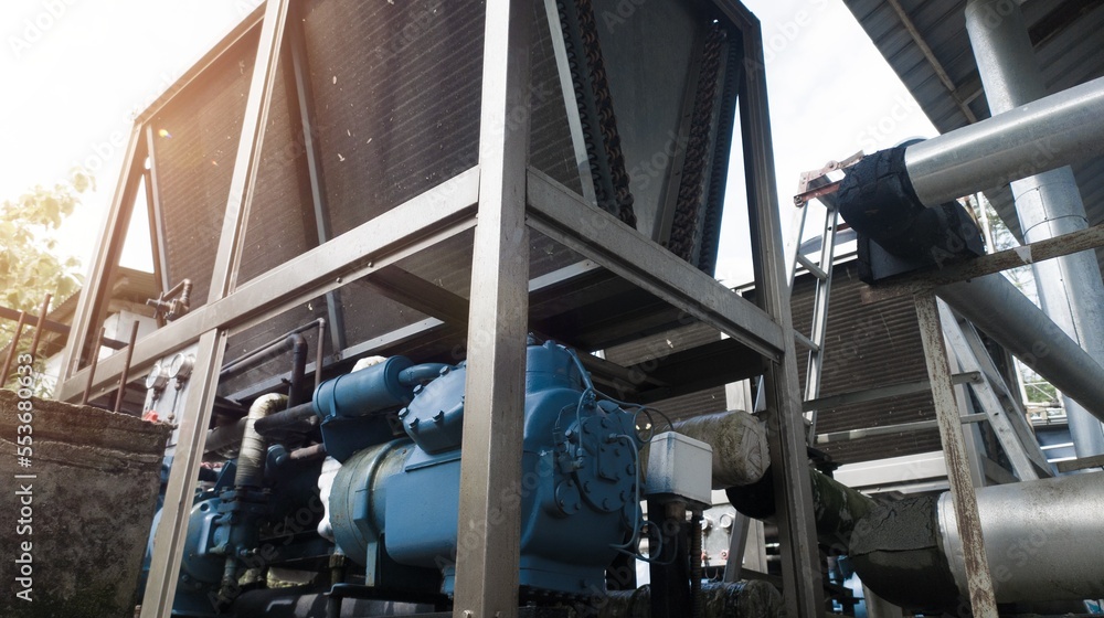Industrial chiller machine and HVAC Ventilation air conditioning system ...