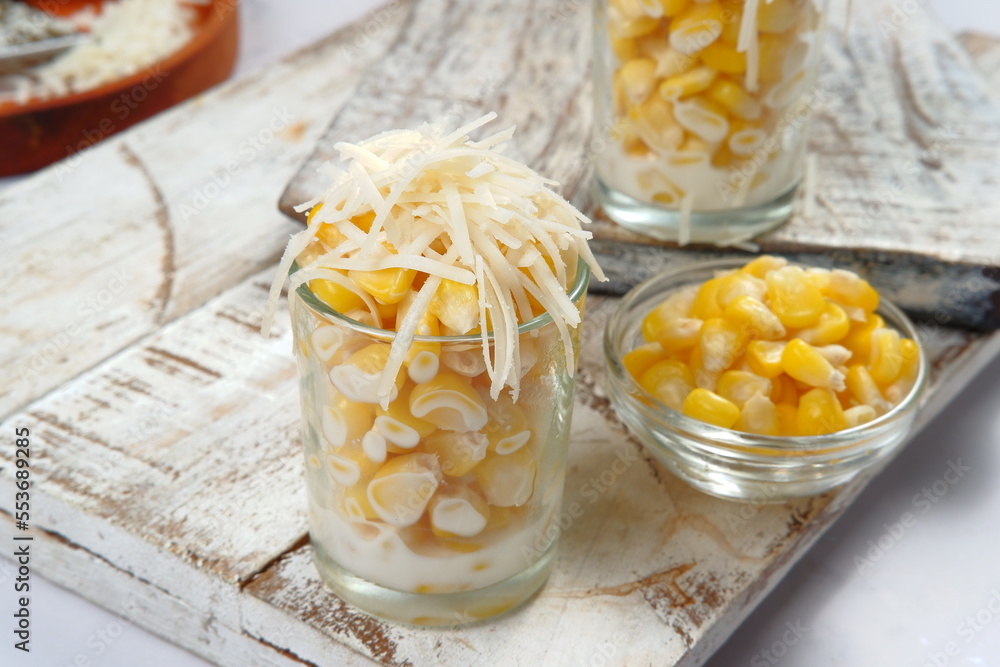Jasuke or Jagung Susu Keju is A popular sweet and creamy snacks from ...