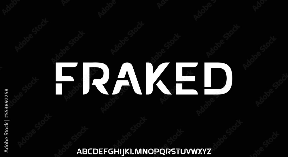 FRAKED Unique and Minimal Tech Letter set for your new startup ...