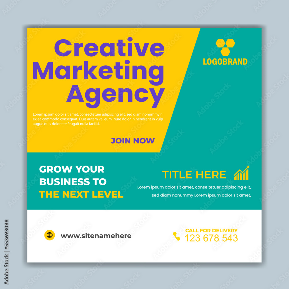 Vector digital marketing creative social media banner instagram post ...