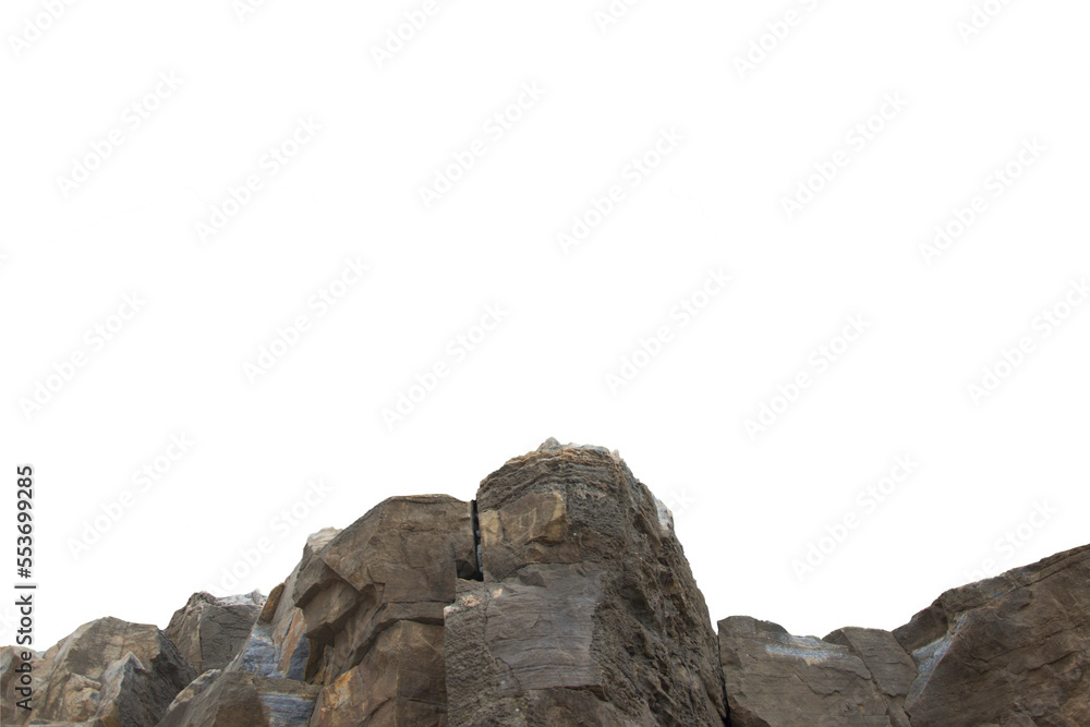 Isolated PNG cutout of a cliff on a transparent background, ideal for ...
