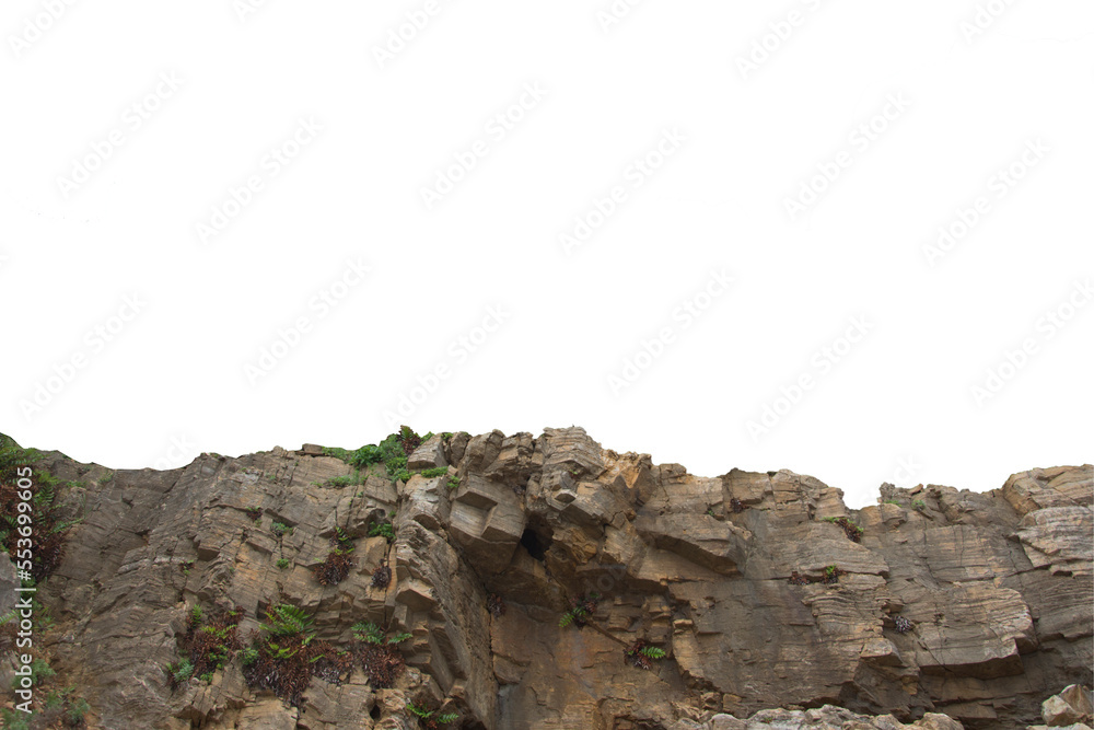 Isolated PNG cutout of a cliff on a transparent background, ideal for ...