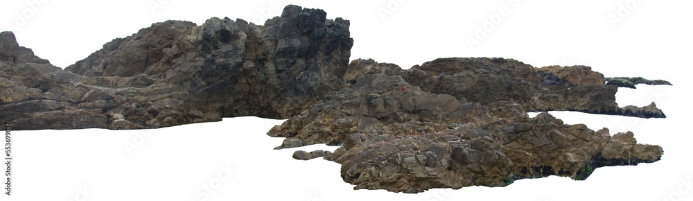 Isolated PNG cutout of a rock on a transparent background, ideal for ...
