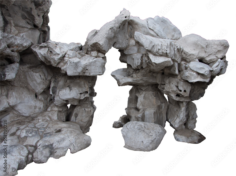 Isolated PNG cutout of a rock on a transparent background, ideal for ...