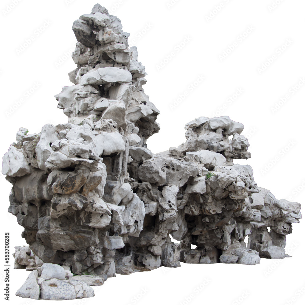 Isolated PNG cutout of a rock on a transparent background, ideal for ...