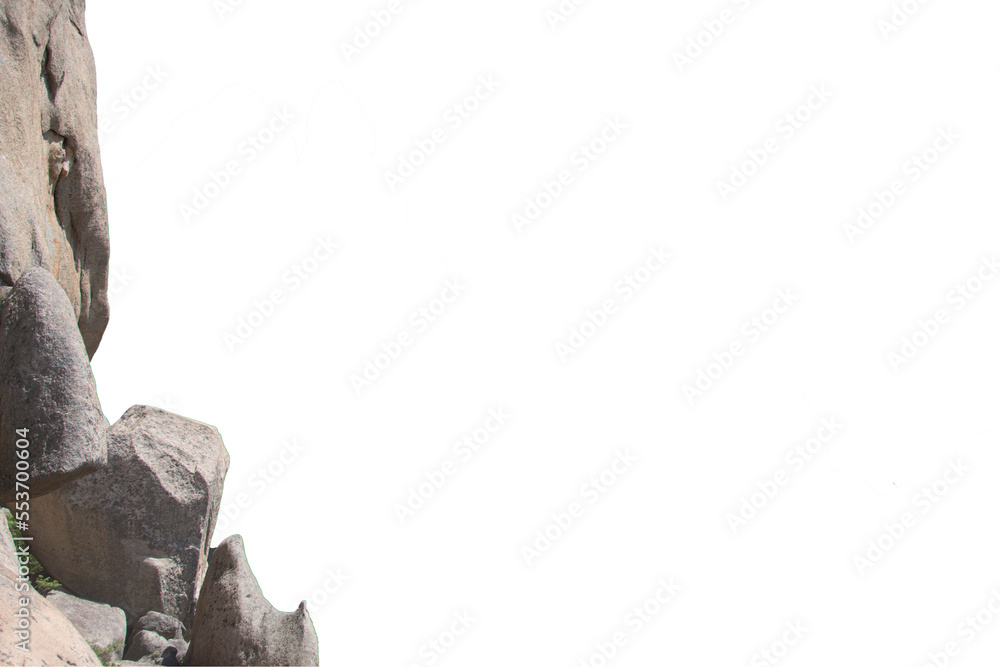 Isolated PNG cutout of a cliff on a transparent background, ideal for ...