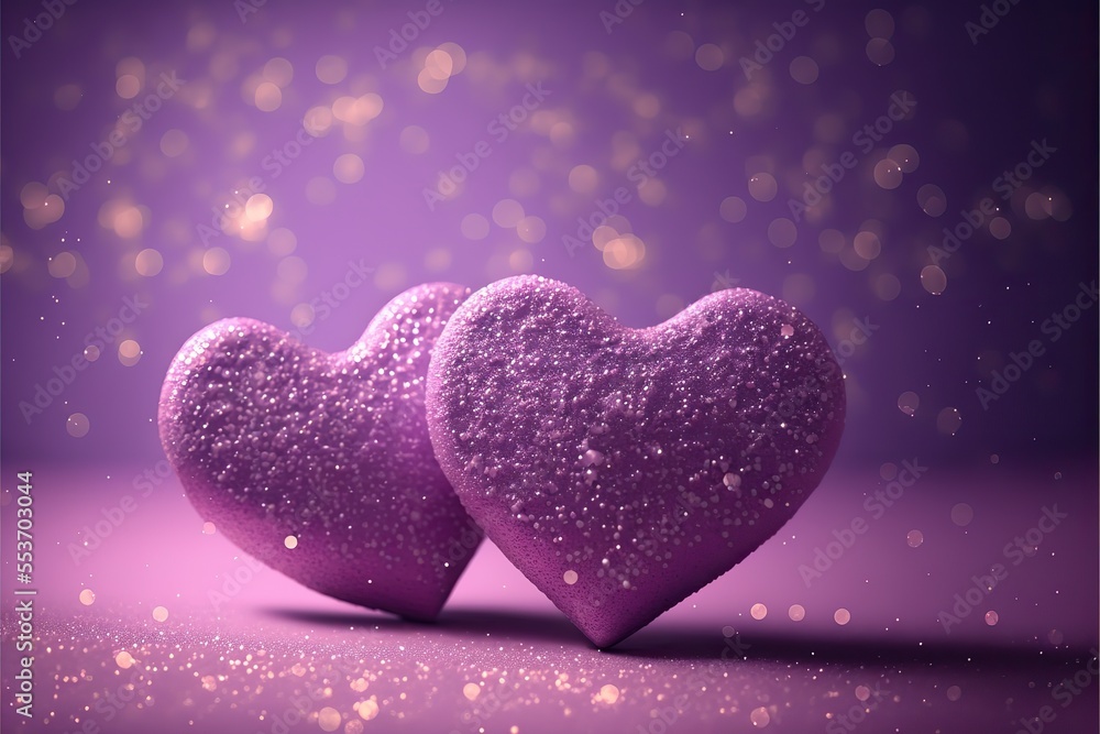 Purple Hearts Wedding