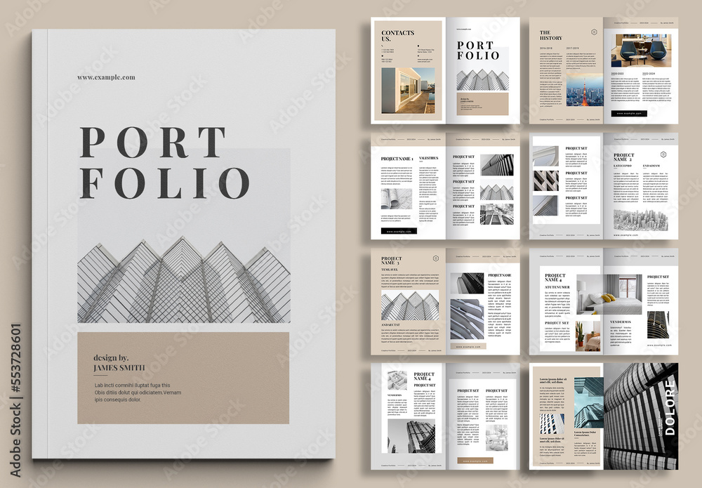Creative Portfolio Layout Stock Template | Adobe Stock