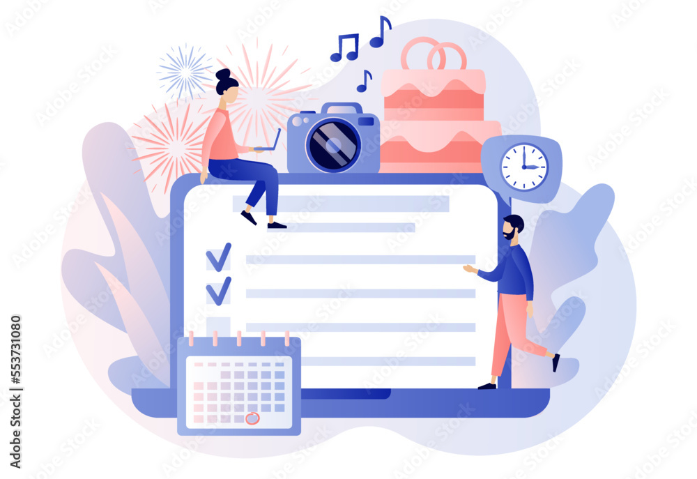 Event management. Wedding planner online. Manager planning event ...