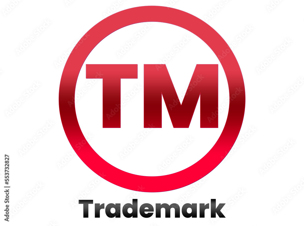 Trademark symbol logo. Trade mark sign circle on transparent background ...