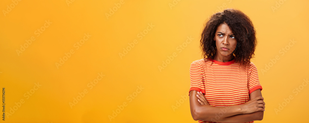 Why life so cruel and unfair. Gloomy displeased and sad cute african ...