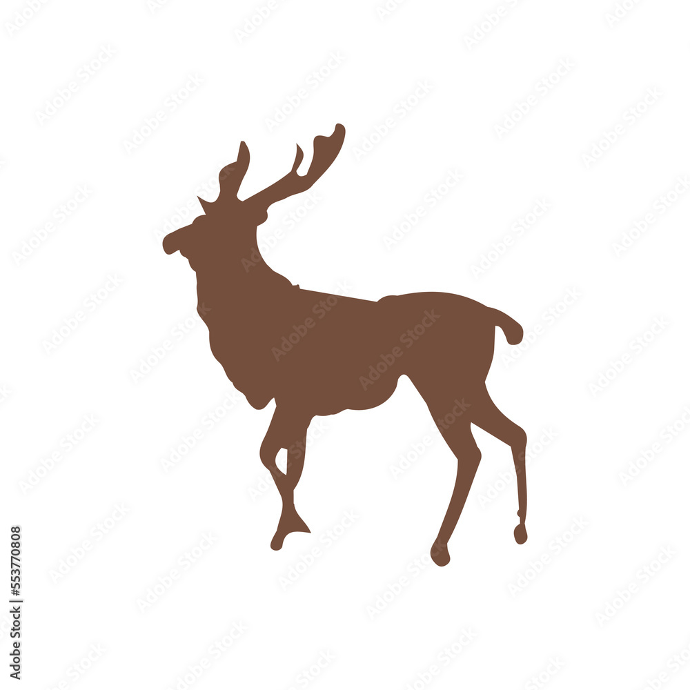 Moose icon. Simple style wild nature poster background symbol. Moose ...