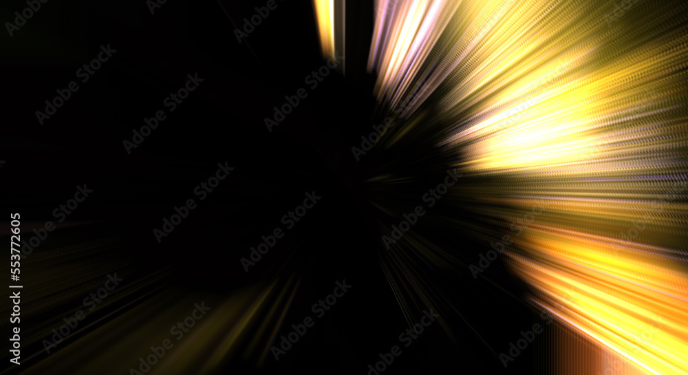 Fast high speed blur zoom background. Light technology abstract ...