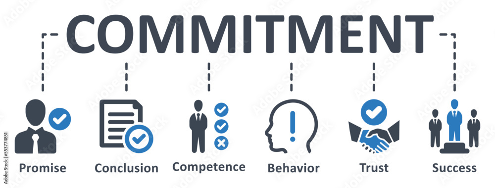 Commitment icon - vector illustration . commitment, promise, conclusion ...