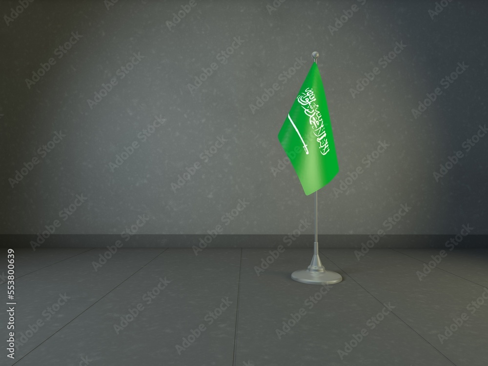 Saudi Arabia, Kingdom of Saudi Arabia Flag, Desktop Flag- 3D Render ...