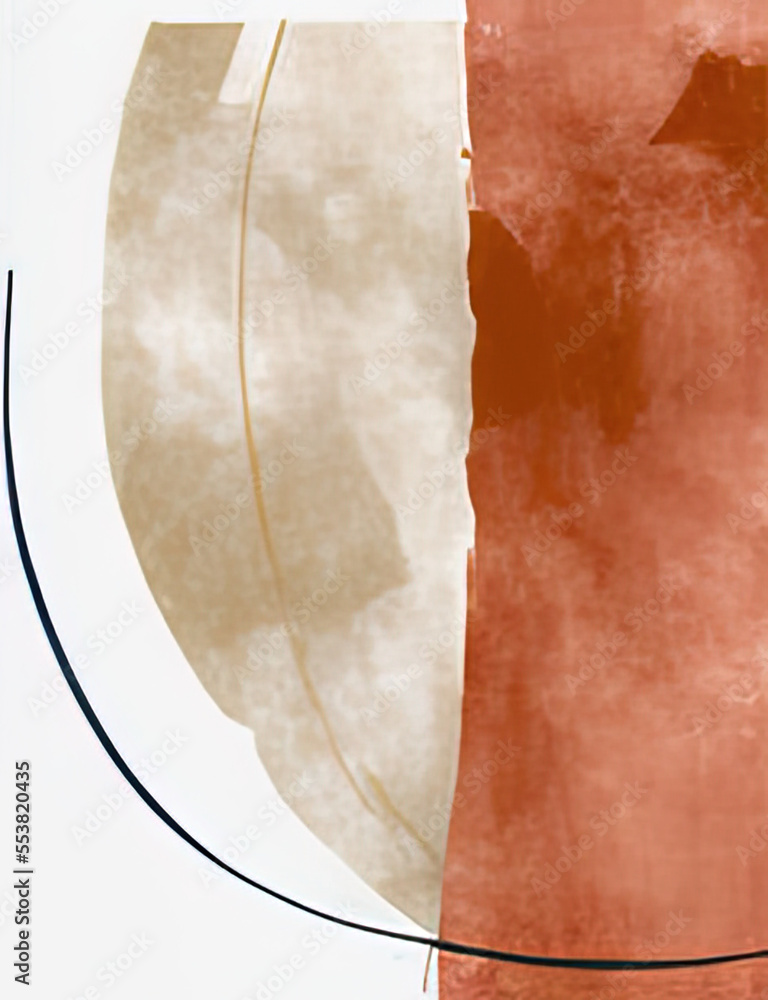 abstract wallpaper art in colors of rust, rose gold, gold, cream, navy ...