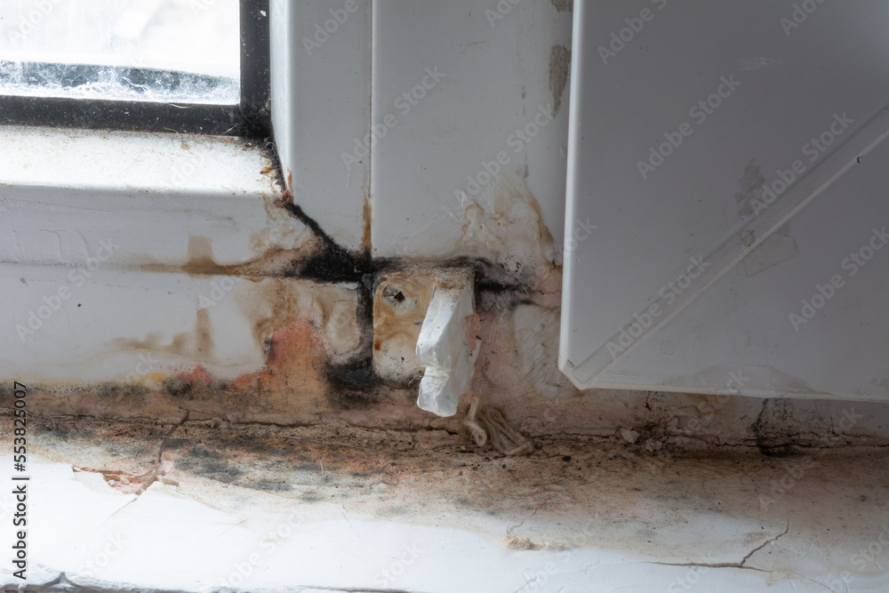 Foto de Poor quality windows. Due to poor ventilation, poor-quality ...