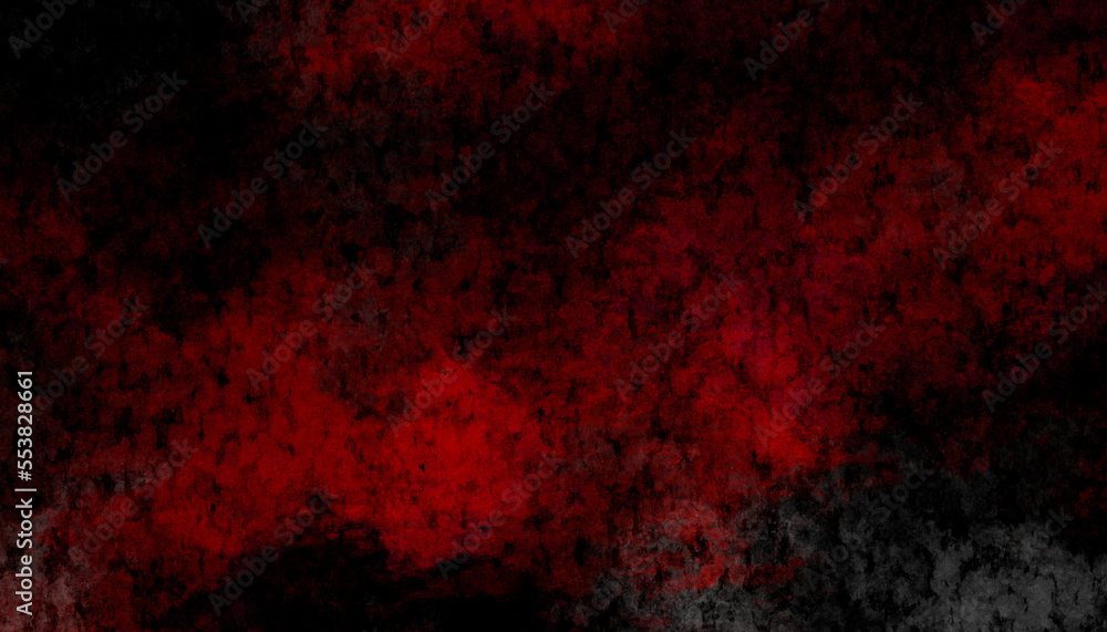 Liquid dark abstract watercolor hell spots and drip pattern in red ...