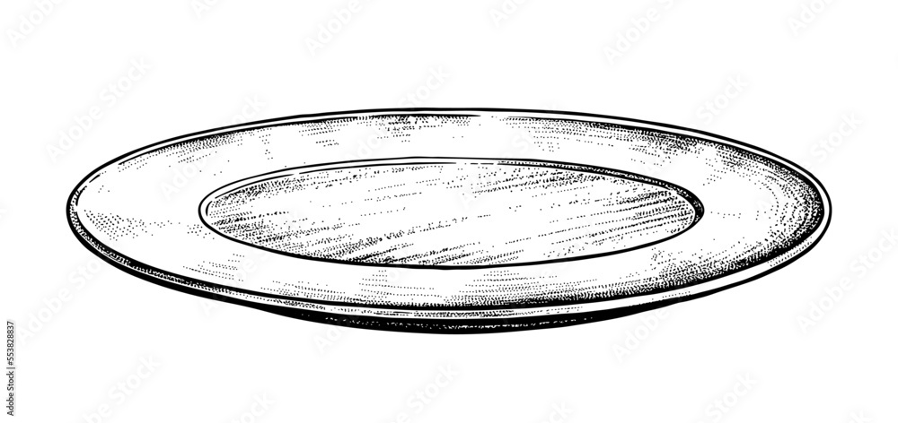 Empty Plate Drawing