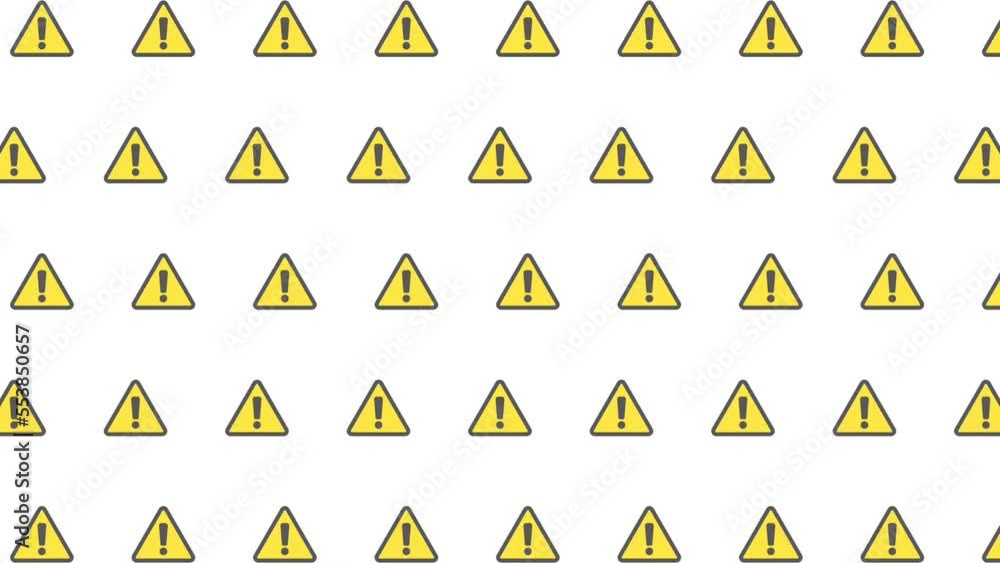 seamless animated pattern 2D motion graphic background with hazard ...