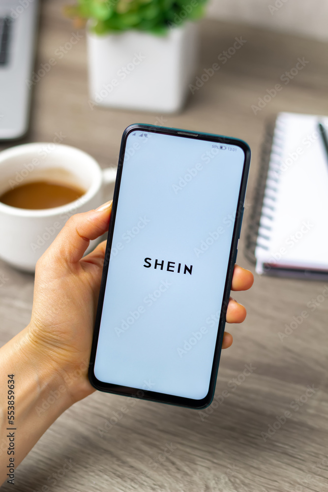 Kyiv, Ukraine - Dec. 13th, 2022: Shein app on mobile phone screen ...