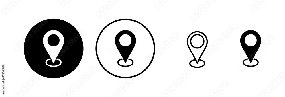 Address icon vector illustration. home location sign and symbol ...